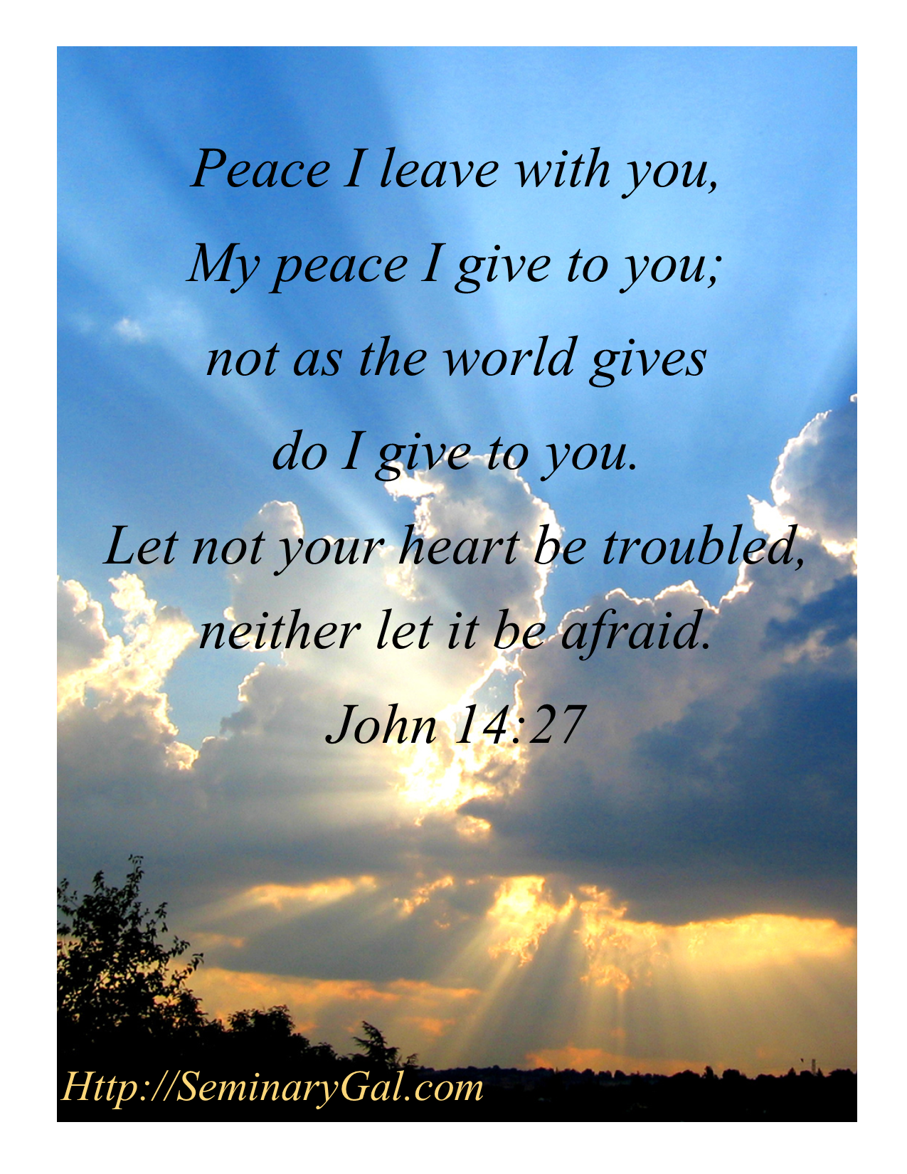 Living the Risen Life in His Peace – Seminary Gal