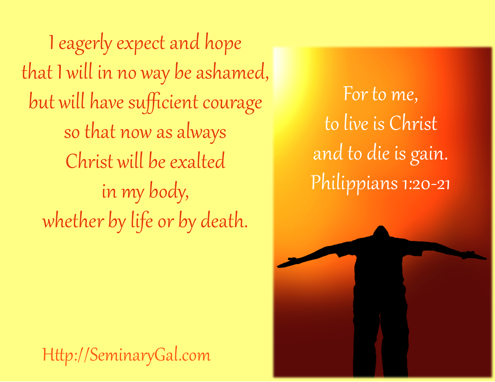 Rekindle My Courage (Lent 26, 2016) – Seminary Gal