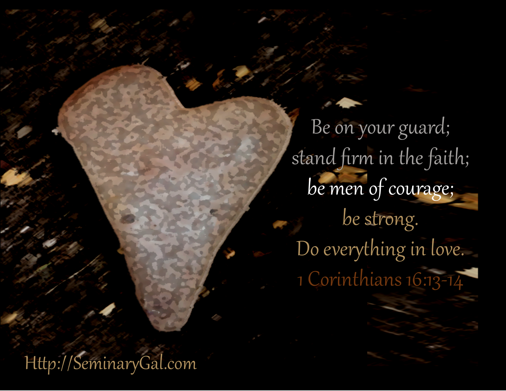 Courage Over Fear (Lent 27, 2016) – Seminary Gal