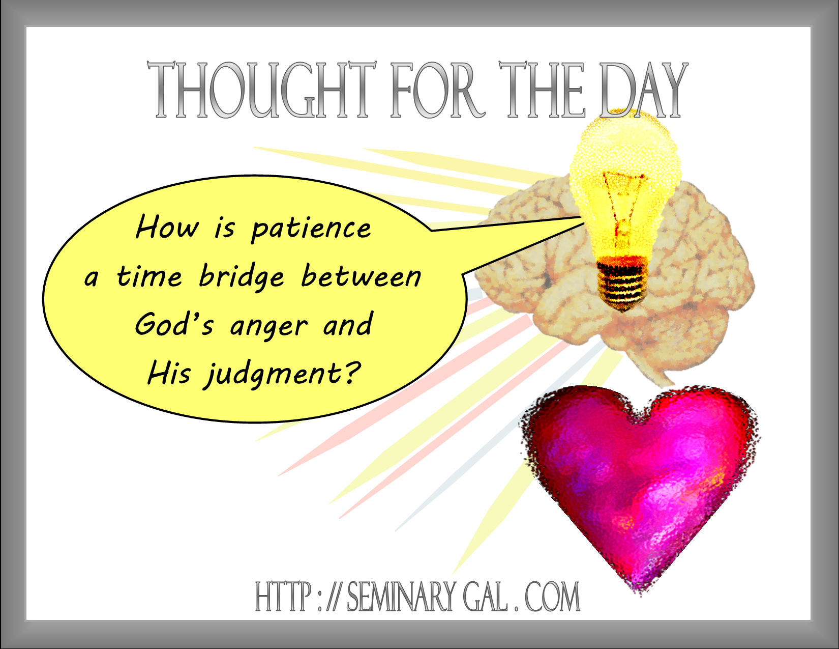 The Time Bridge of Patience (Lent 35, 2016) | Seminary Gal The Time ...