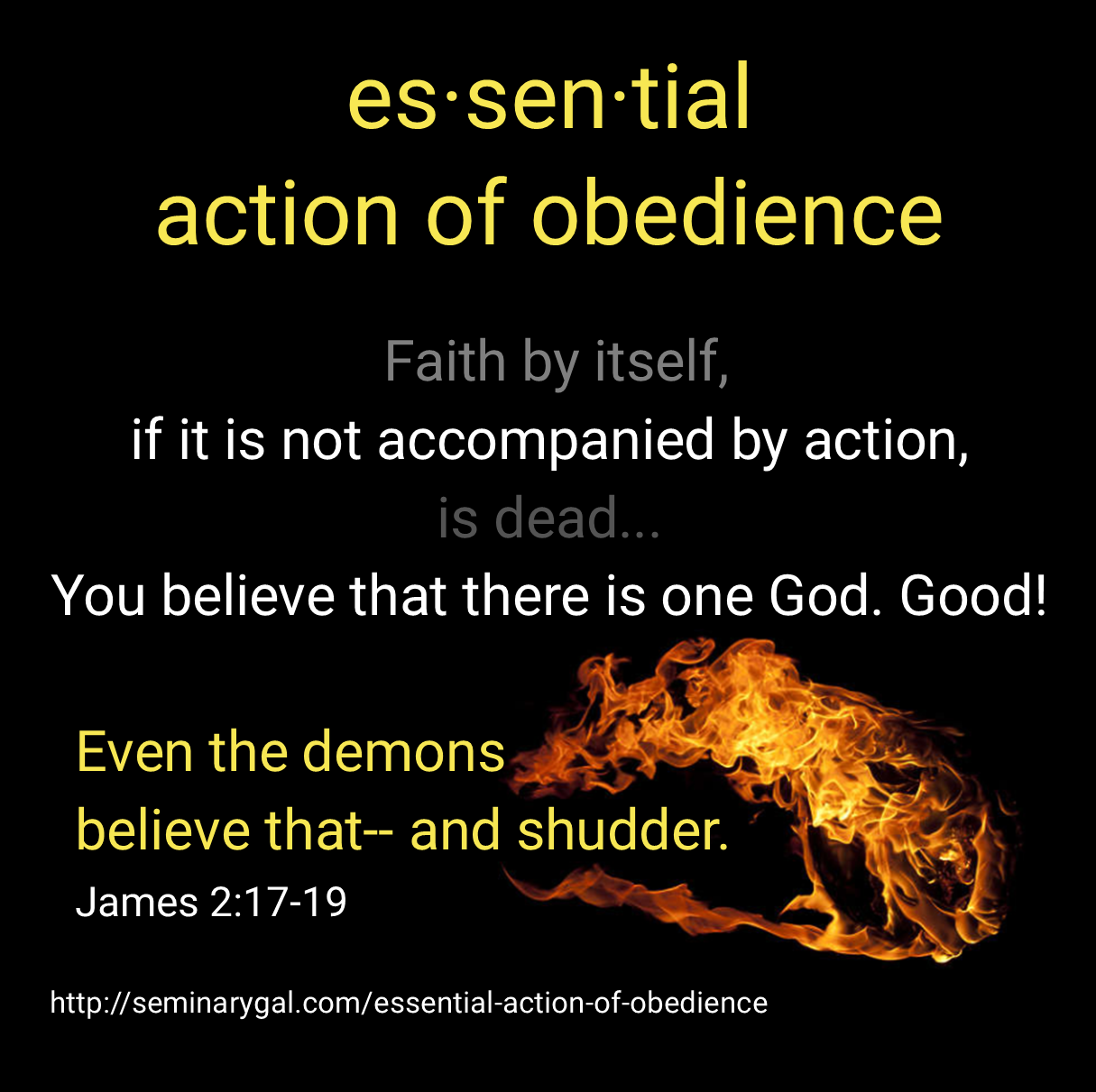 Essential Action of Obedience – Seminary Gal