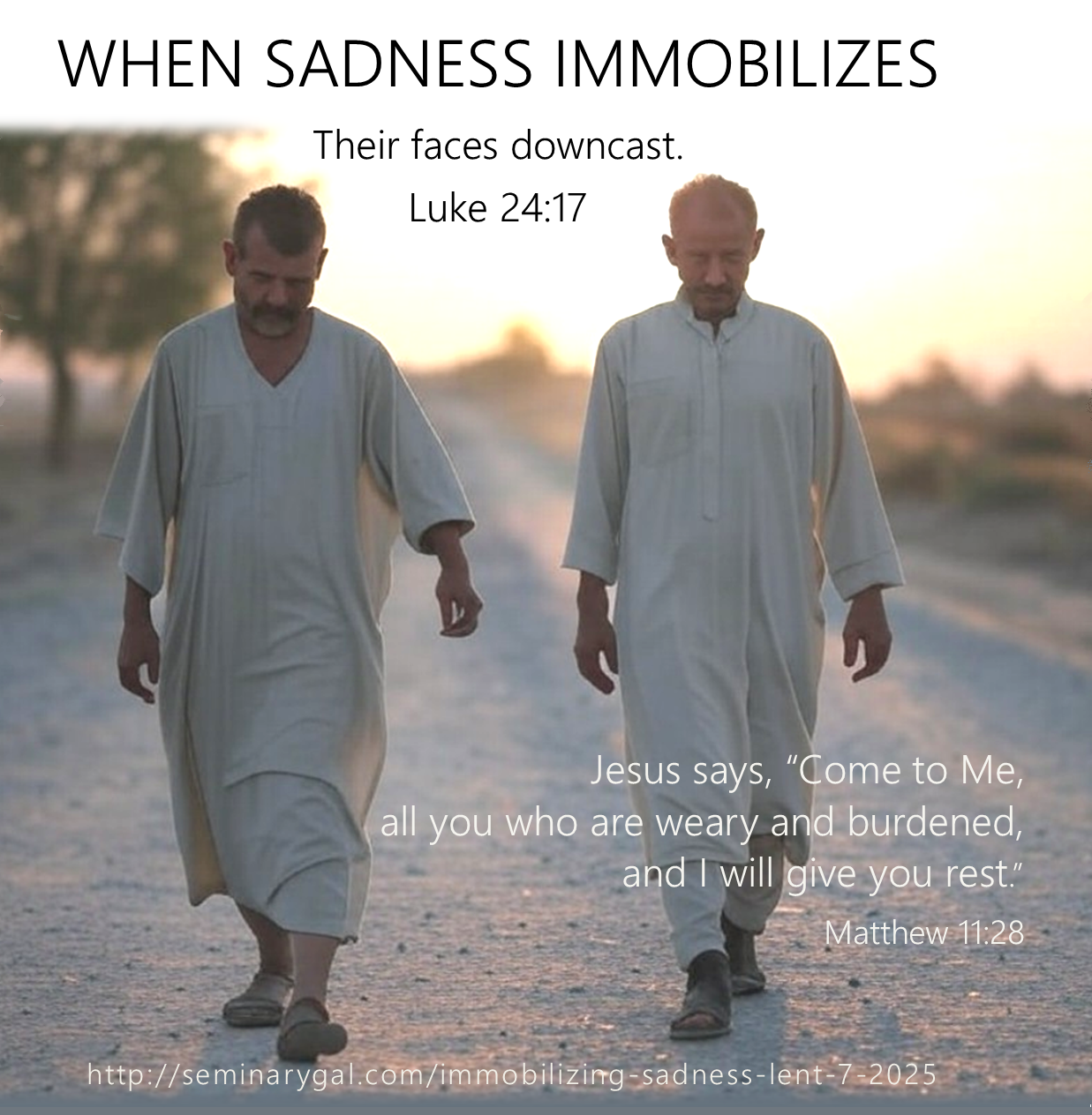 Immobilizing Sadness (Lent 7, 2025) – Seminary Gal